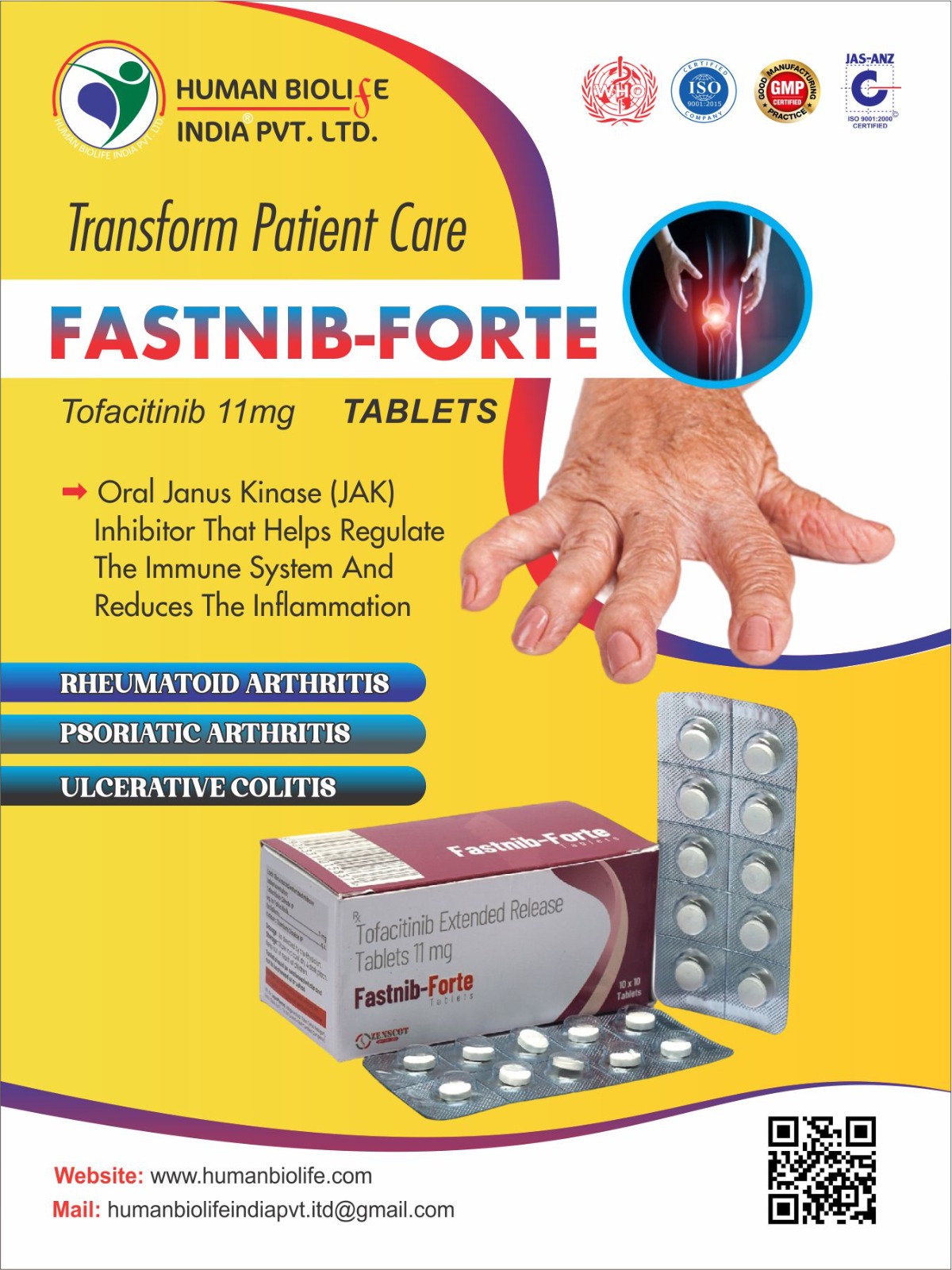 Best Pharmaceutical Company in India - Human Biolife India Pvt Ltd